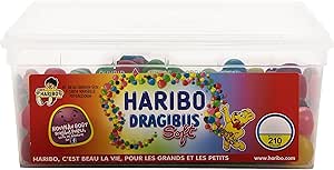 Haribo Bonbon Gélifié Dragibus Soft x 210 Pièces 1,03 kg - Lot de 2 ...