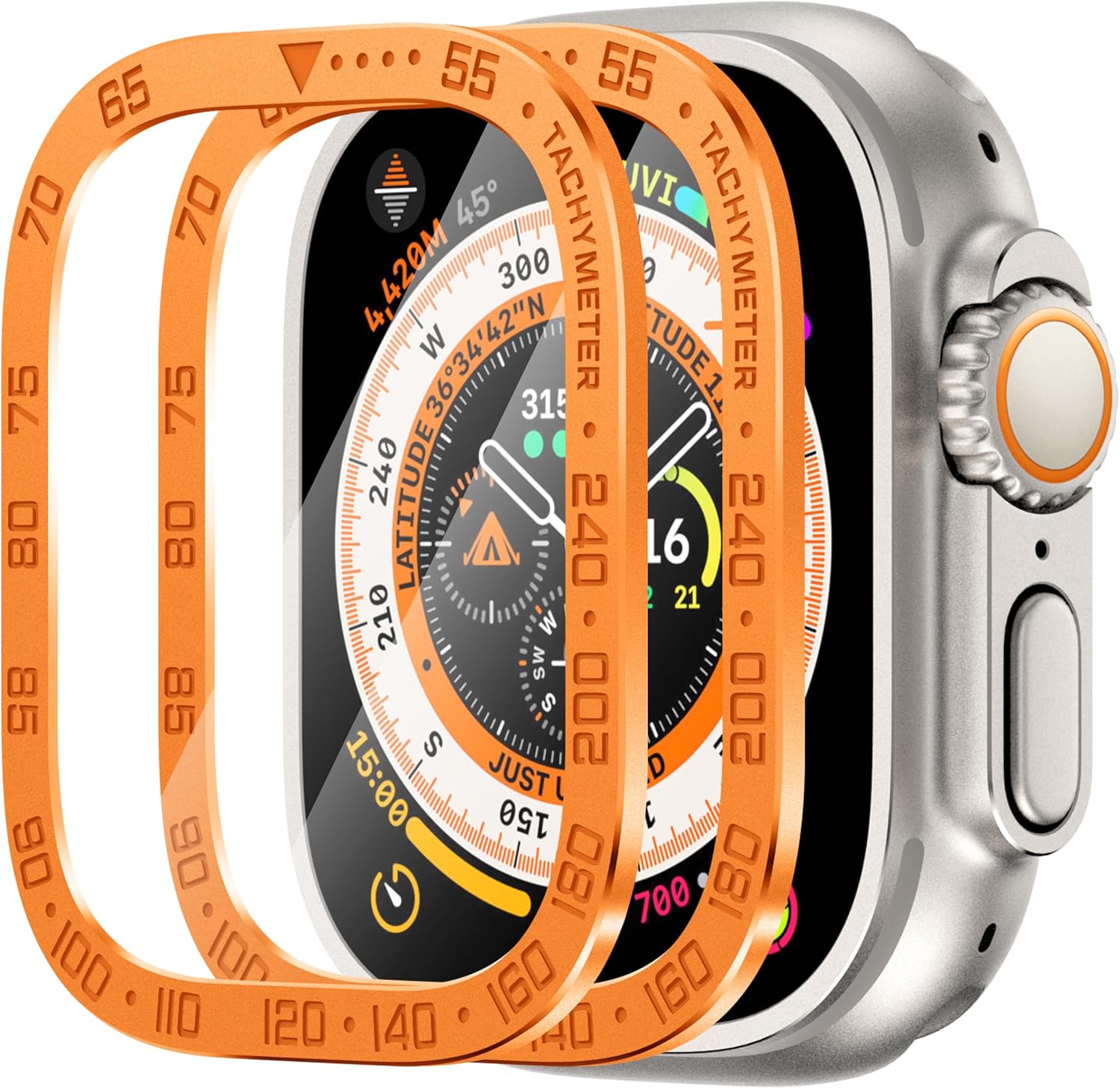 Amazon.com: SWUU 2 Pack Tempered Glass Screen Protector with Titanium ...