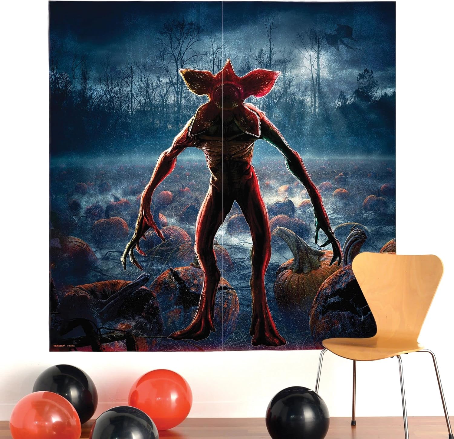 Amazon.com : Stranger Things Backdrop - 65" x 32 1/2" | Multicolor | 2 ...