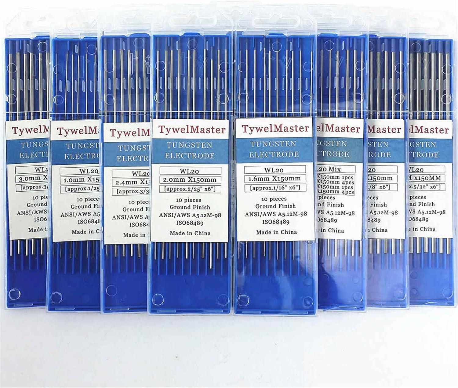 welding WL20 Tungsten Electrodes Tig Rod 1.0 1.6 2.0 2.4 3.0 3.2 4.0mm ...