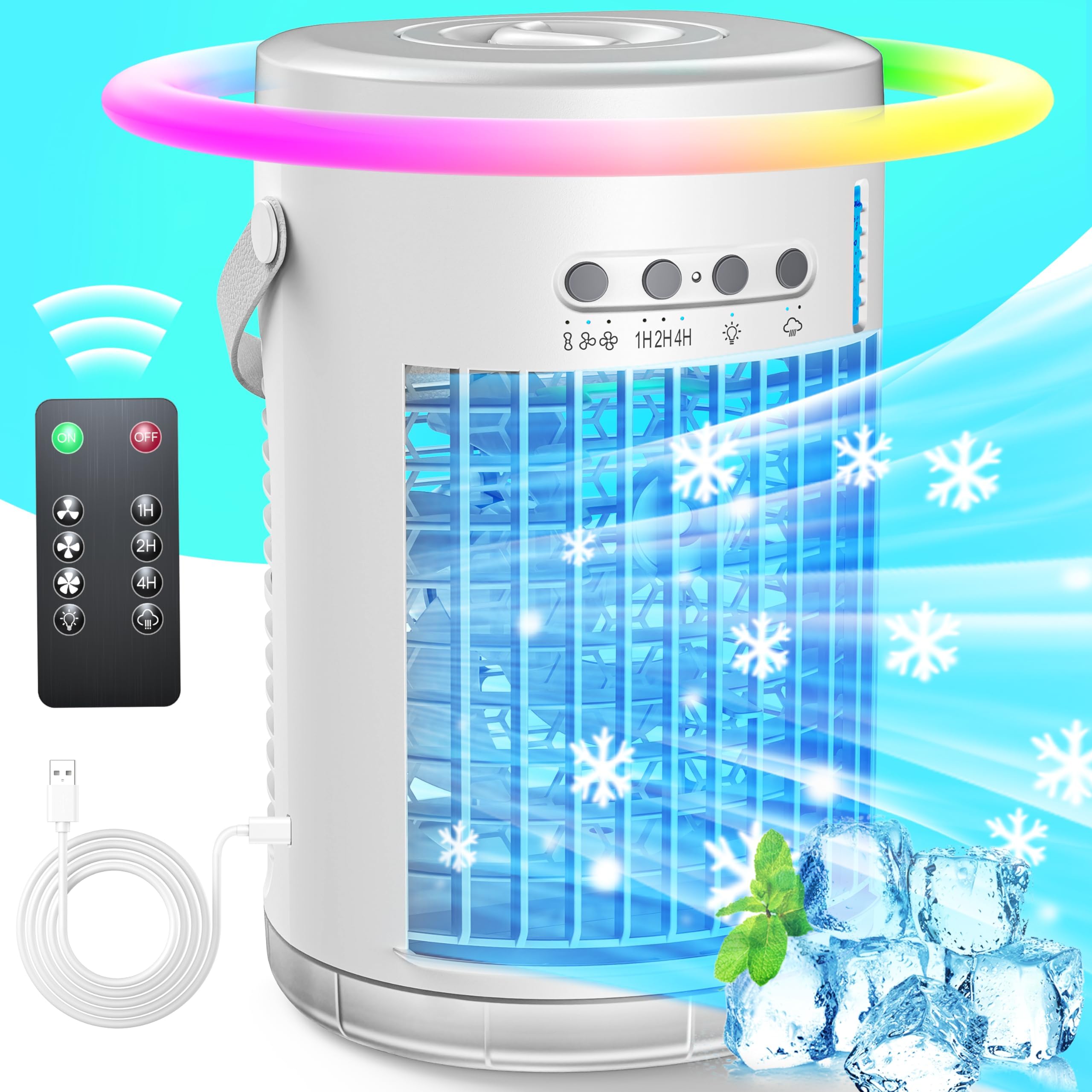Amazon.com: Portable Air Conditioners with Remote,Vosaf 1400ml ...