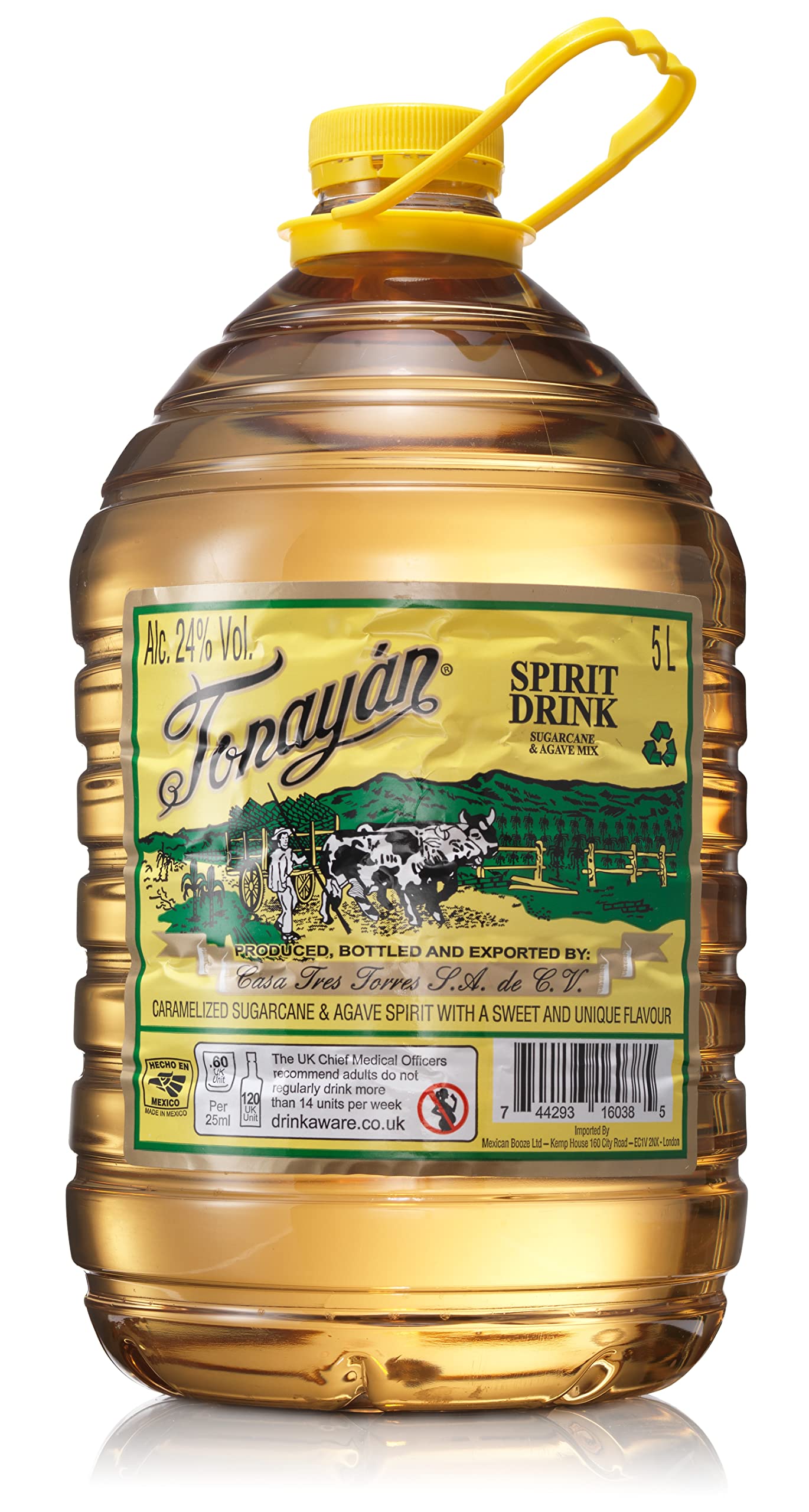 Aguardiente Tonayán - 5 L : Amazon.com.mx: Alimentos y Bebidas