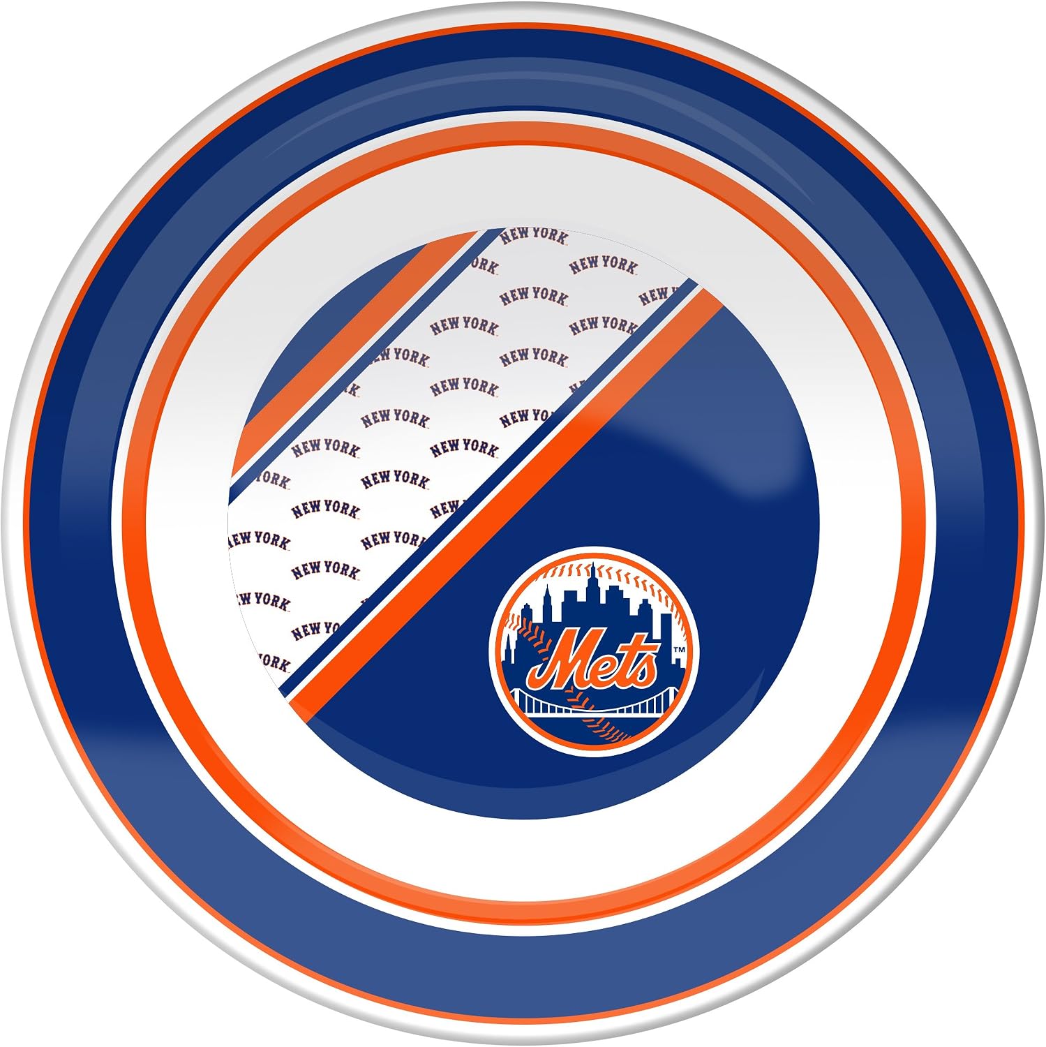 Amazon.com : Duck House Sports New York Mets Dinner Bowl - 7 Dia ...