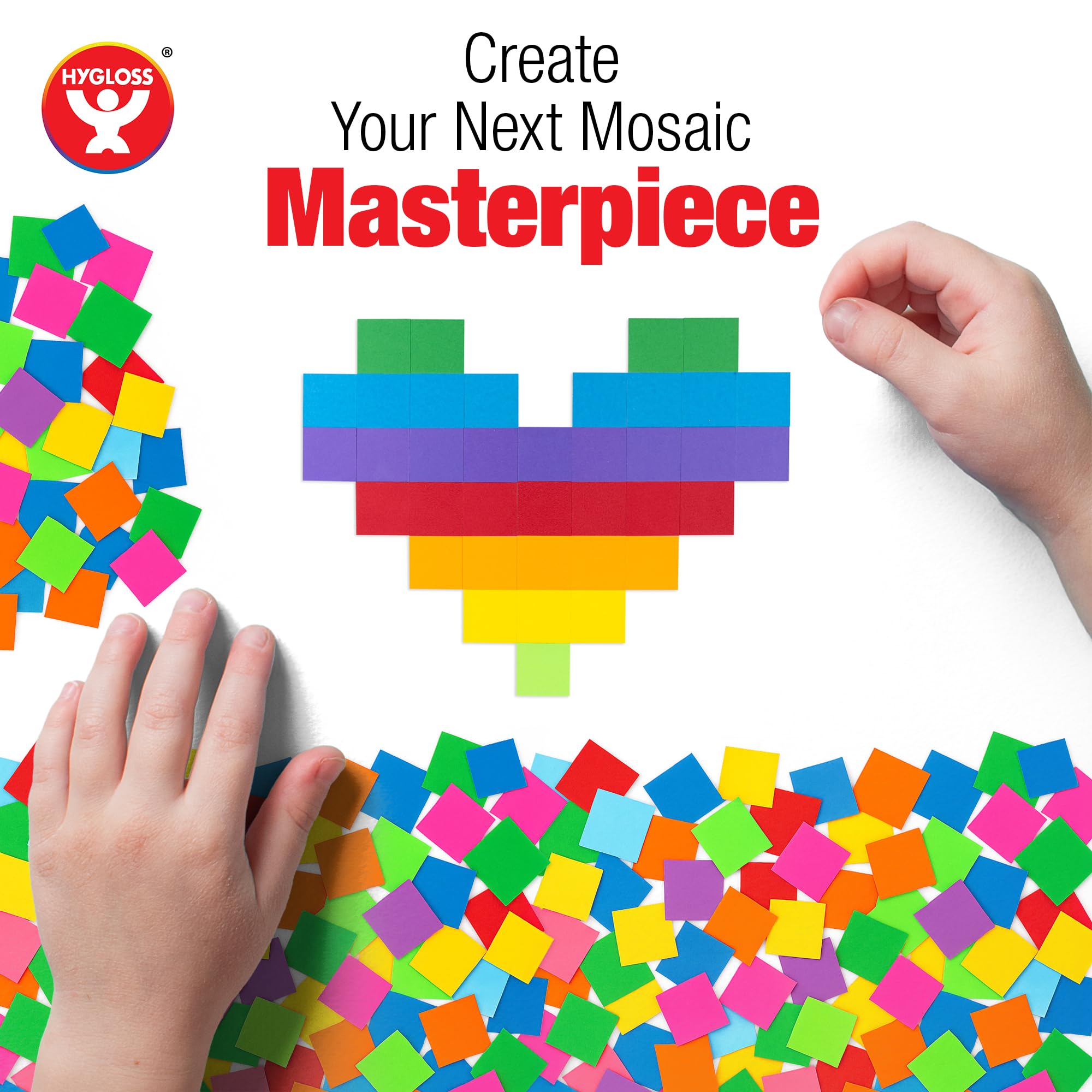 Snapklik.com : 2,000 Pcs Small Cardstock Squares - 1.5 Inch Papers ...