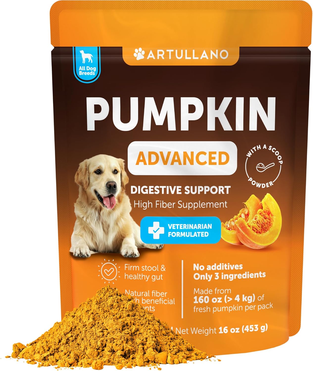 Amazon.com : Pumpkin for Dogs - Pumpkin Powder for Dogs Digestive ...