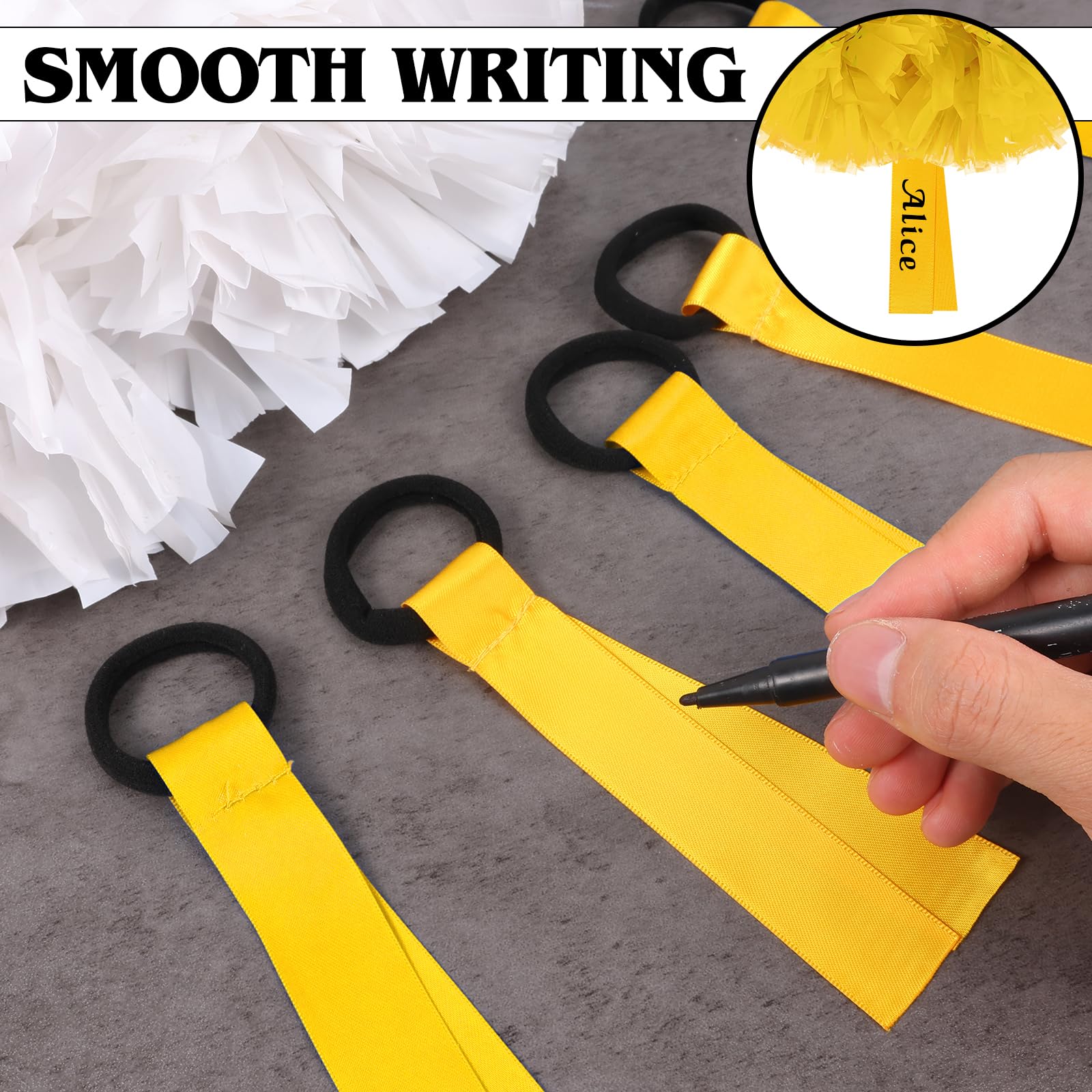 Snapklik.com : 48 Pcs Cheerleader Pom Poms Name Tags Cheerleading Name ...