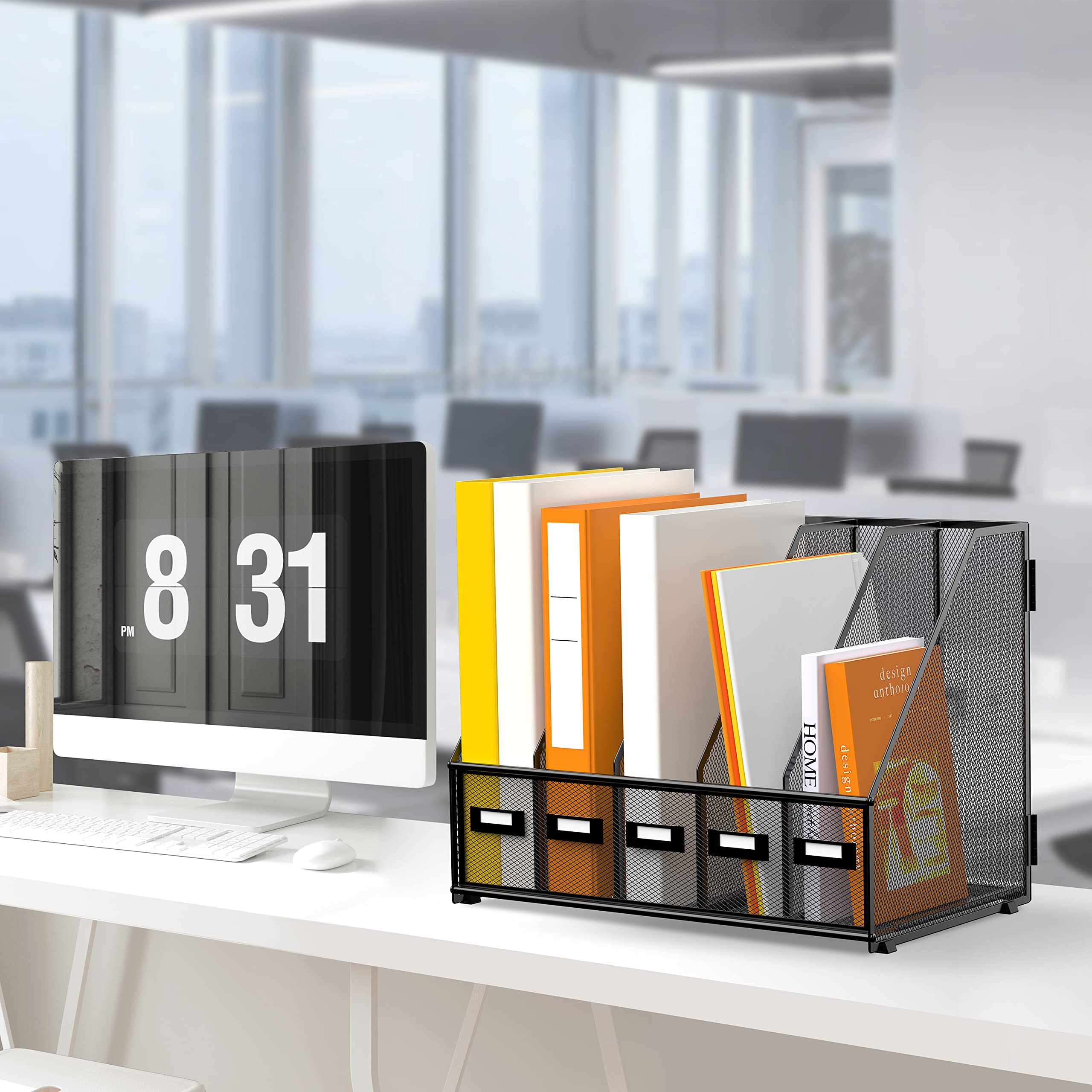 Snapklik.com : DALTACK Desk Organizers Metal Magazine File Holder