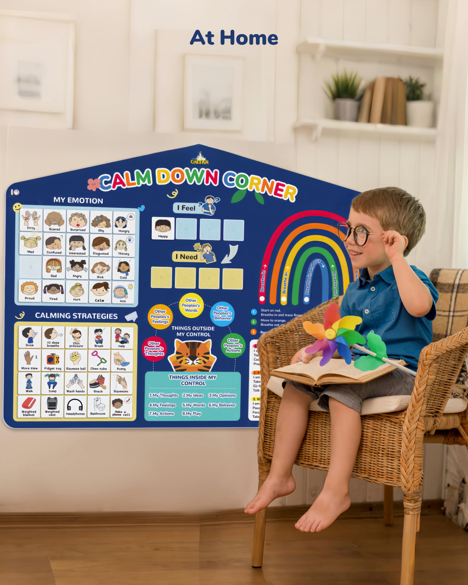 Snapklik.com : Calm Down Corner Set, Feelings Chart For Kids,Social ...
