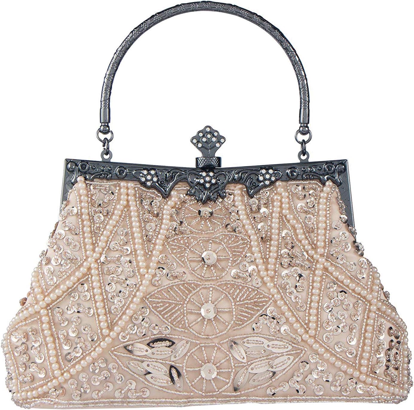 CUCTACBCT 1920s Vintage Beaded Evening Bags Gatsby Sequin Handbags ...