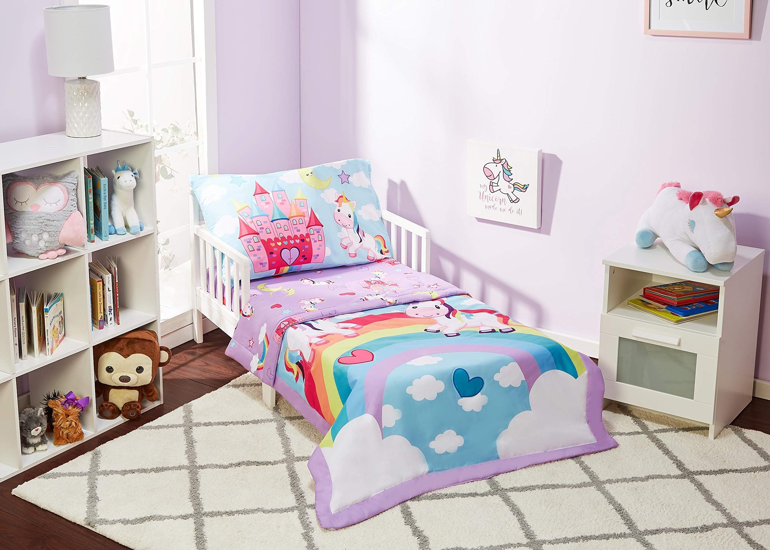 Amazon.com: My Little Pony 4 Piece Toddler Bedding Set - Includes ...