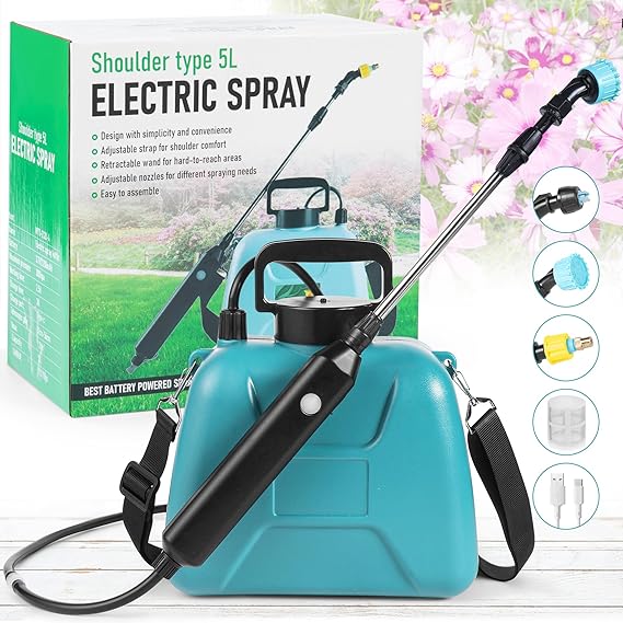 Amazon.com : Automatic Battery Powered Sprayer – 1.35 Gal Cordless ...