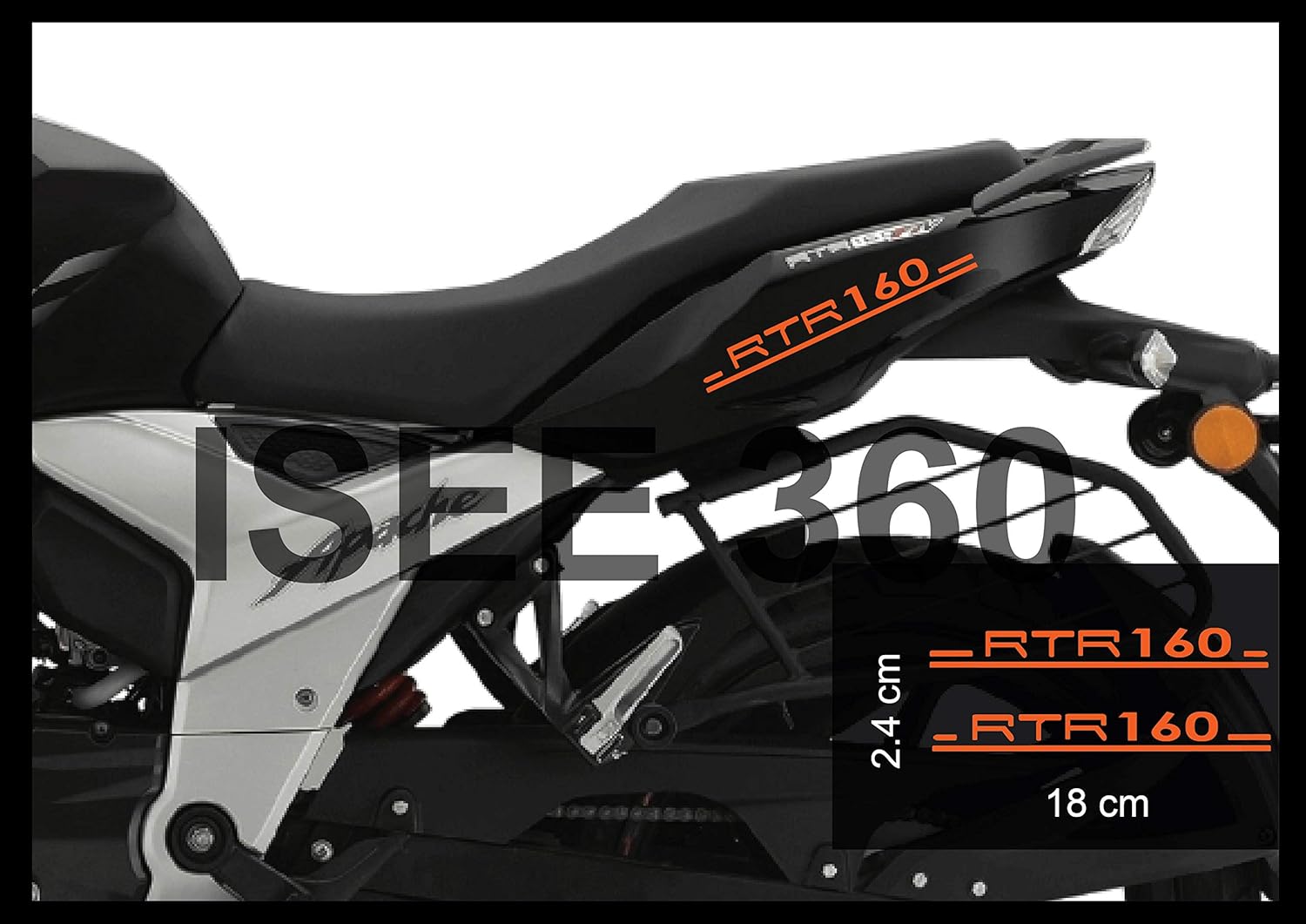 ISEE 360® Tvs Apache RTR 160 Sports Line 4v Sticker Kit and Graphics ...