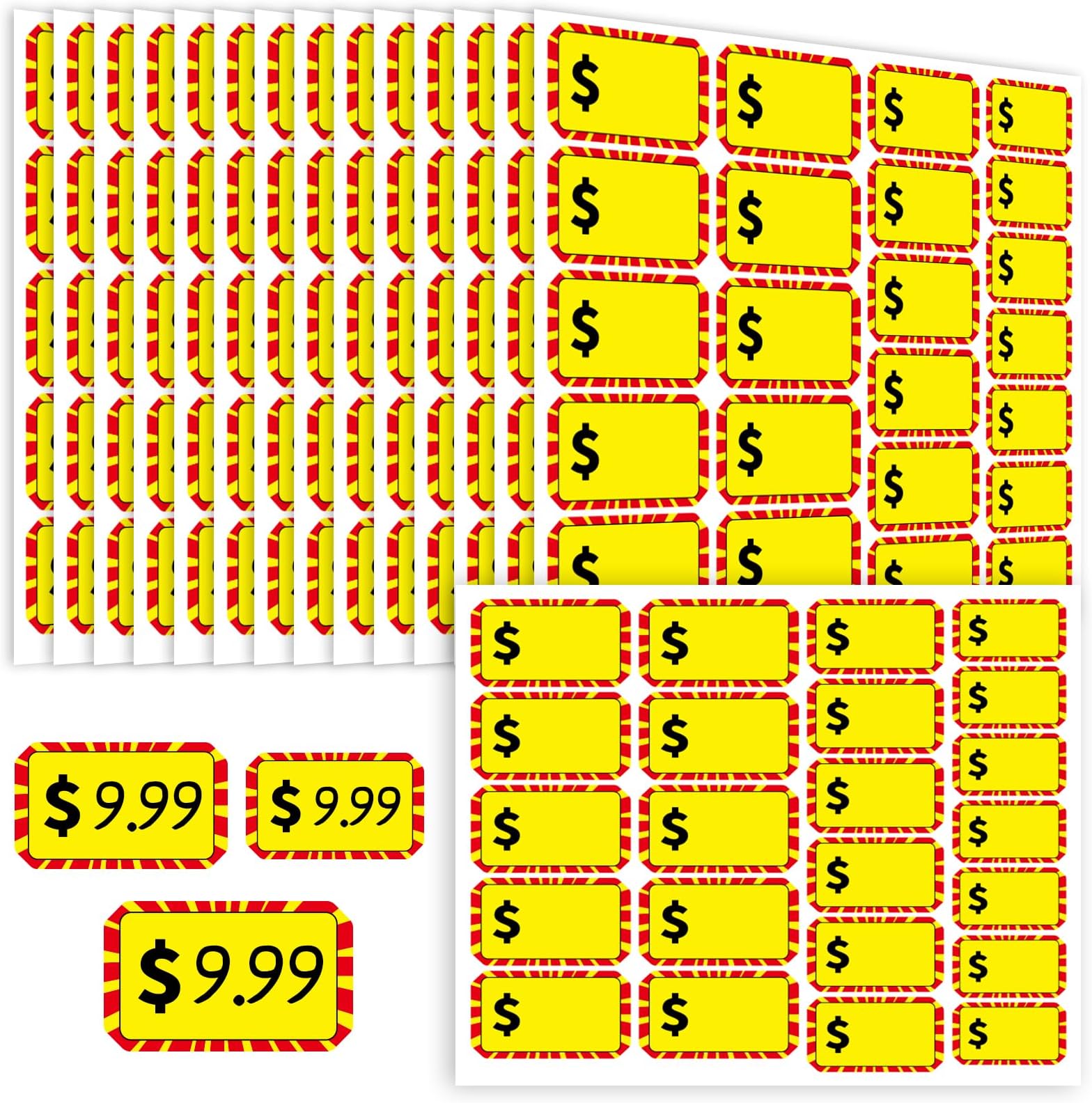 Amazon.com : Leezmark 210 Pcs Garage Sale Stickers, Removable Adhesive ...