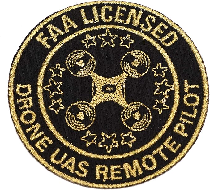 Amazon.com: 3" Black & Gold Drone Accessories - FAA Licensed UAS Remote ...