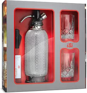 iSi Soda Maker Classic Gift Set Including 2 x Glasses & 10 Soda ...