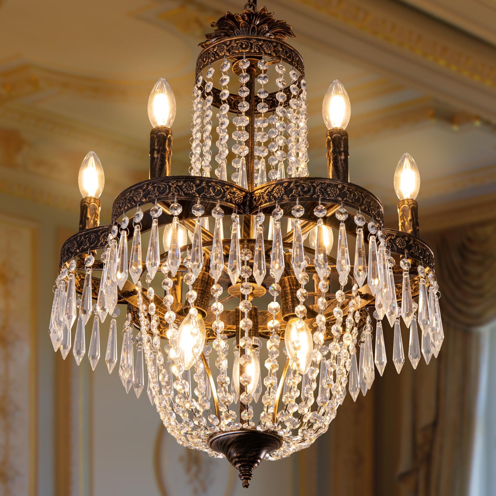 Vienna Full Spectrum Jolie Bronze Small Chandelier Lighting 19 1/2 ...