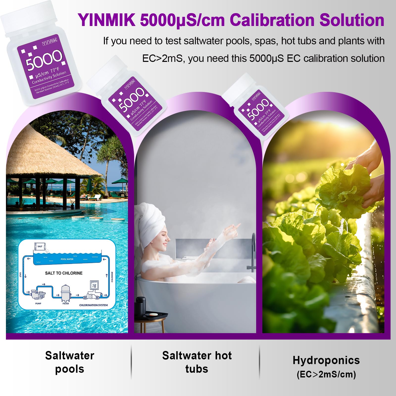 Snapklik.com : 5000μS/cm Conductivity Calibration Solution For Salt ...