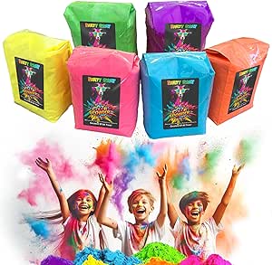 Amazon.com: Colored Powder for Fun Events, 3 Lbs Each Non-Toxic Colors ...
