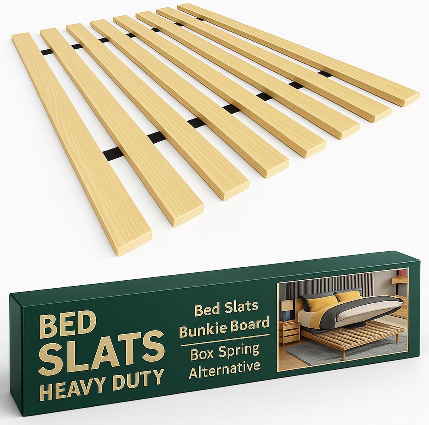 Amazon.com: Treaton, King Size Bunkie Board – Heavy Duty Vertical Bed ...