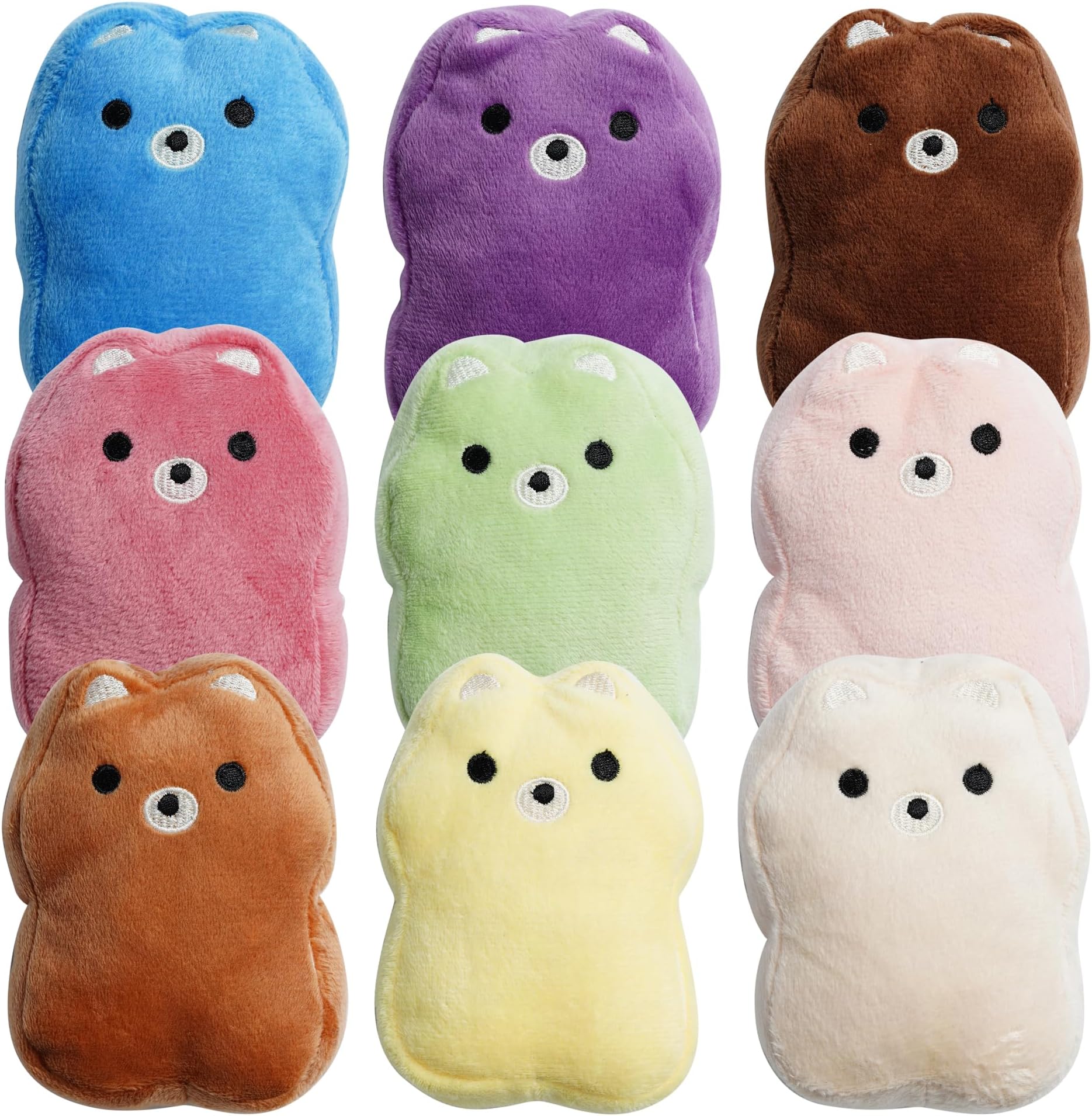 Pet Supplies : Nocciola 9 pcs Colorful Bear Dog Toys Set | Squeaky and ...