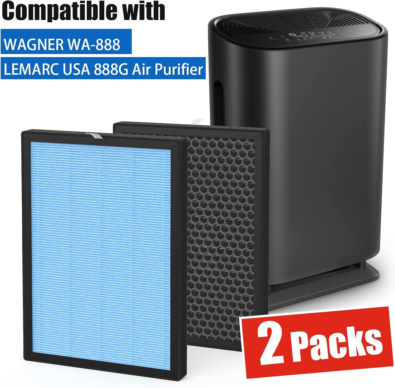 2-Pack True HEPA Replacement Filters for Wagner Philippines | Ubuy