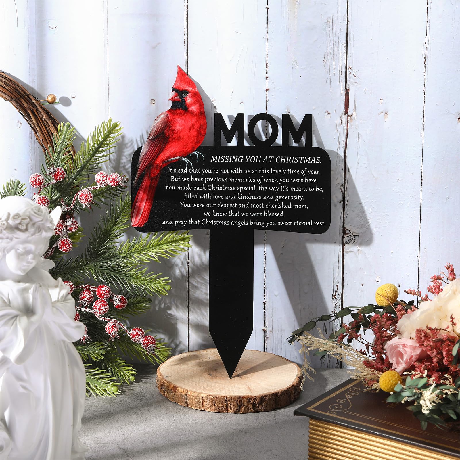 Snapklik.com : Cinnvoice Christmas Grave Decorations For Cemetery ...