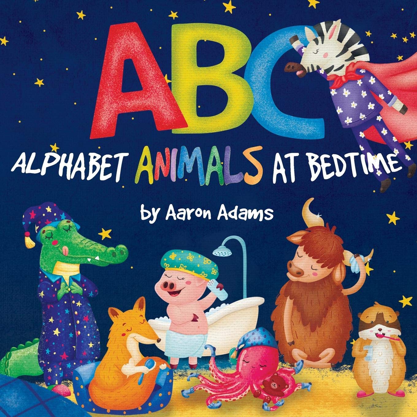 ABC: Alphabet Animals at Bedtime (Cute children's ABC books): Adams ...