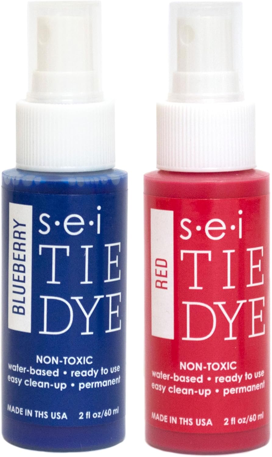 Amazon.com: S.E.I. 4th of July Tie Dye Spray Bottle: 2oz. Non Toxic ...