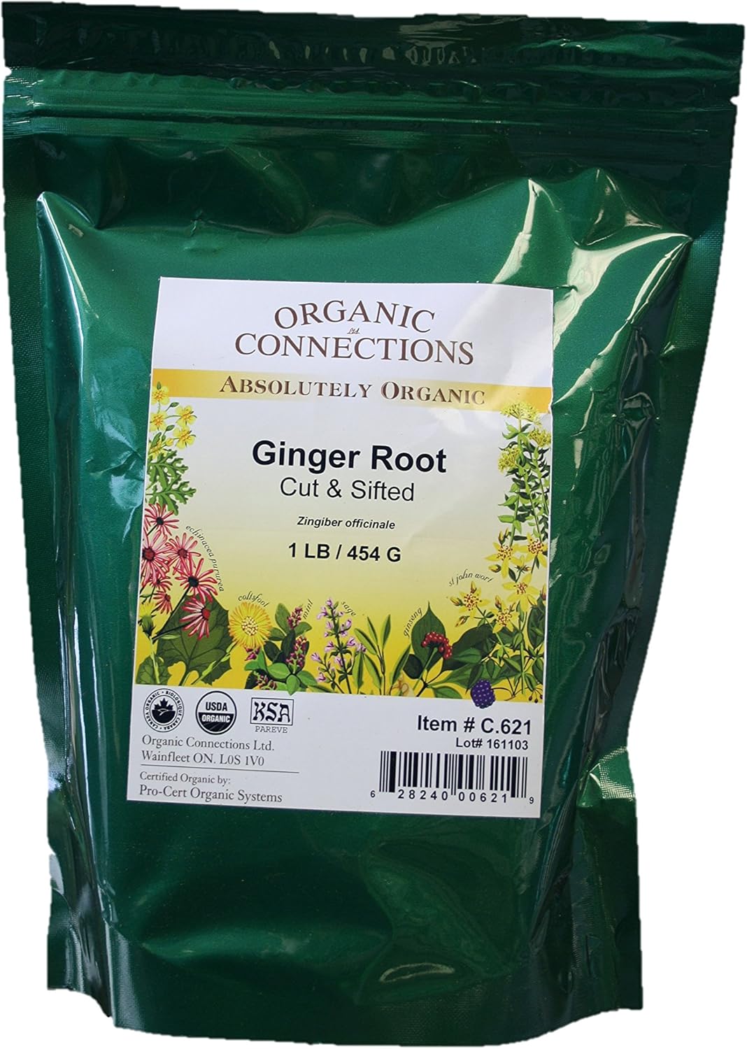 Ginger Root, Cut and Sifted, Organic (1lb) : Amazon.ca: Grocery ...