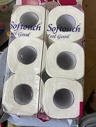 Softouch 2 Ply Toilet Paper Tissue Roll Family Pack 6-in-1 (230 Sheets ...
