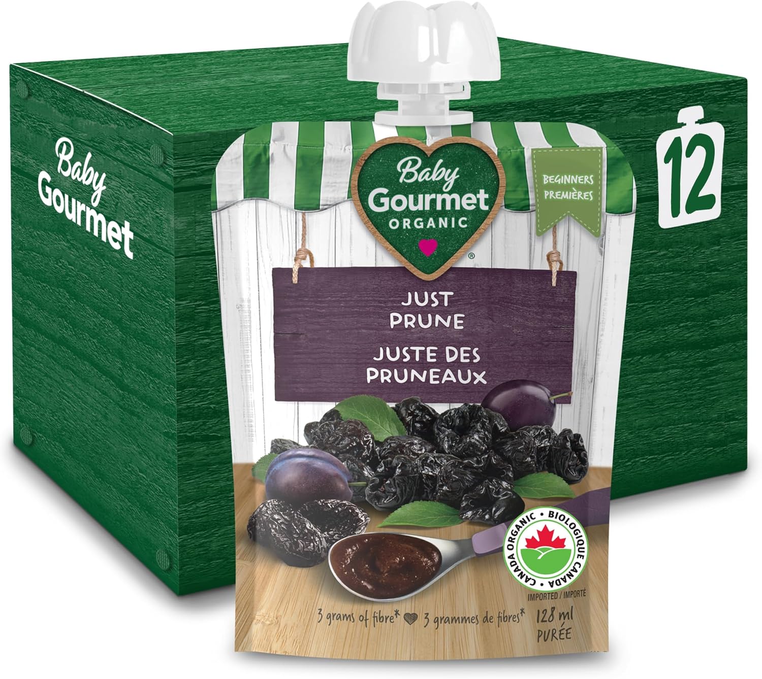 Baby Gourmet Organic Puree Baby Food Pouches - Simply Prune - No Added ...