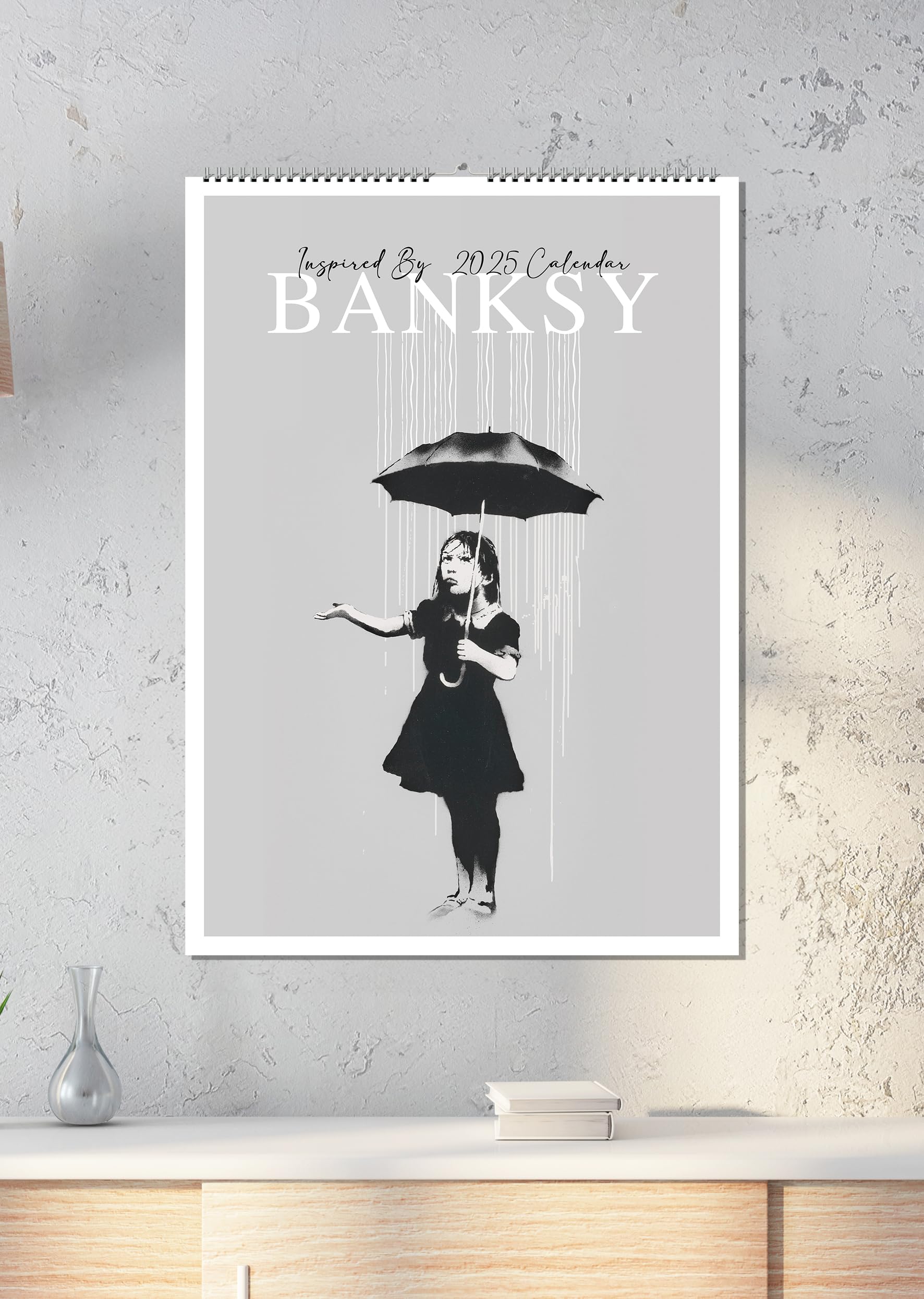 Banksy Calendar 2025 – A3 Size Wirobound Calendar – BigaMart