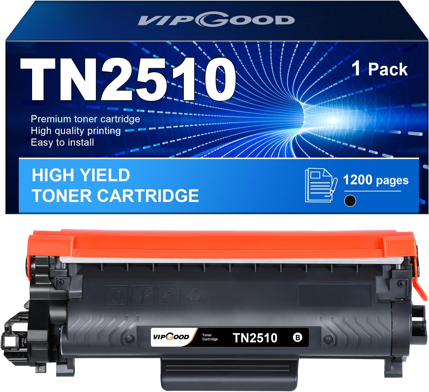 Palmtree TN2510 TN2510XL Toner Compatibili per Brother TN-2510 TN ...