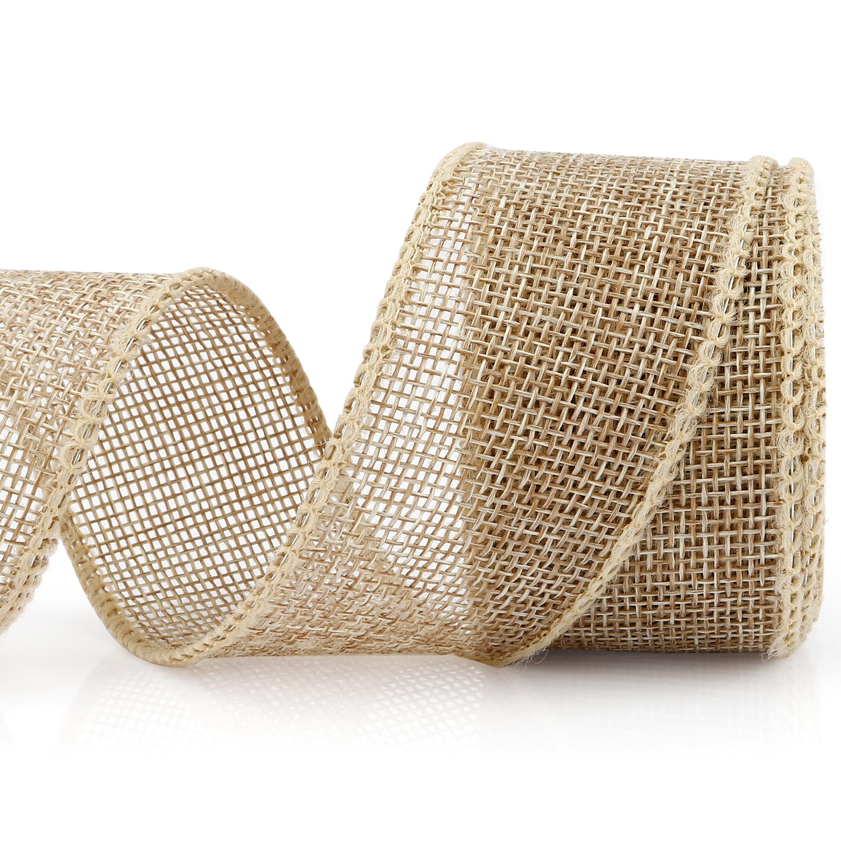 Amazon.com: Burlap Ribbon for Flower Bouquet Ribbon for Gift Wrapping ...