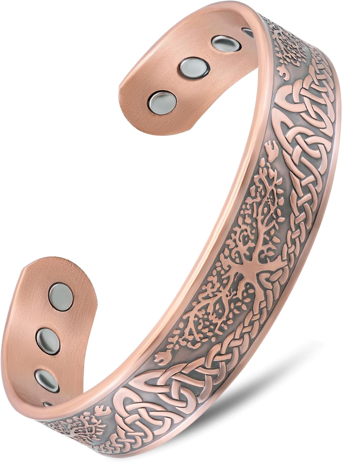 Amazon.com: MagnetRX® Magnetic Copper Bracelets for Men – Effective 99.9% Pure Copper Bracelet ...