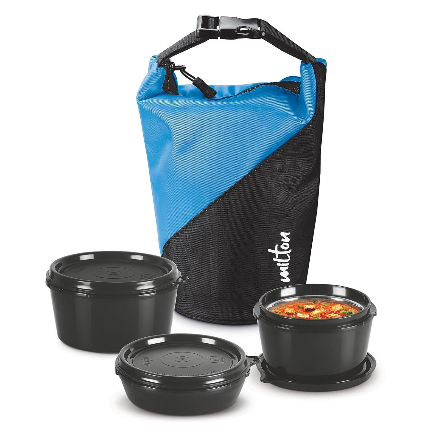 Buy MILTON Micro Meal Lunch Box (3 Microwave Safe Inner Steel ...
