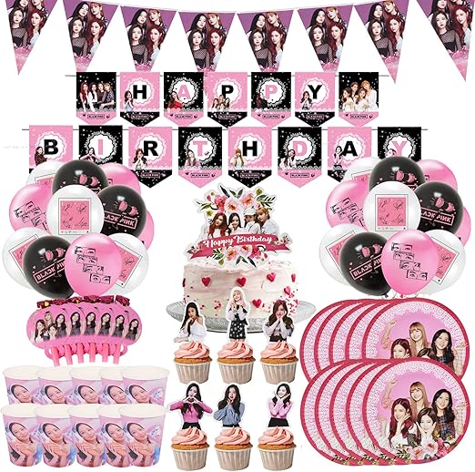 Blackpink Geburtstagsparty Zubeh r 71 St ck Blackpink Party Deko Set blackpink-geburtstagsparty-zubeh-r-71-st-ck-blackpink-party-deko-set