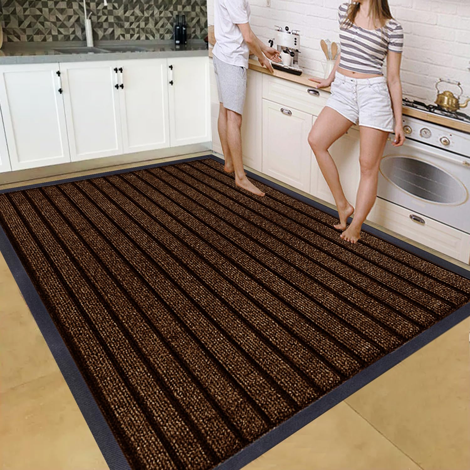 Cozy Haven Rubber Rug – Outdoor & Indoor Heavy Duty Washable Non-Slip ...