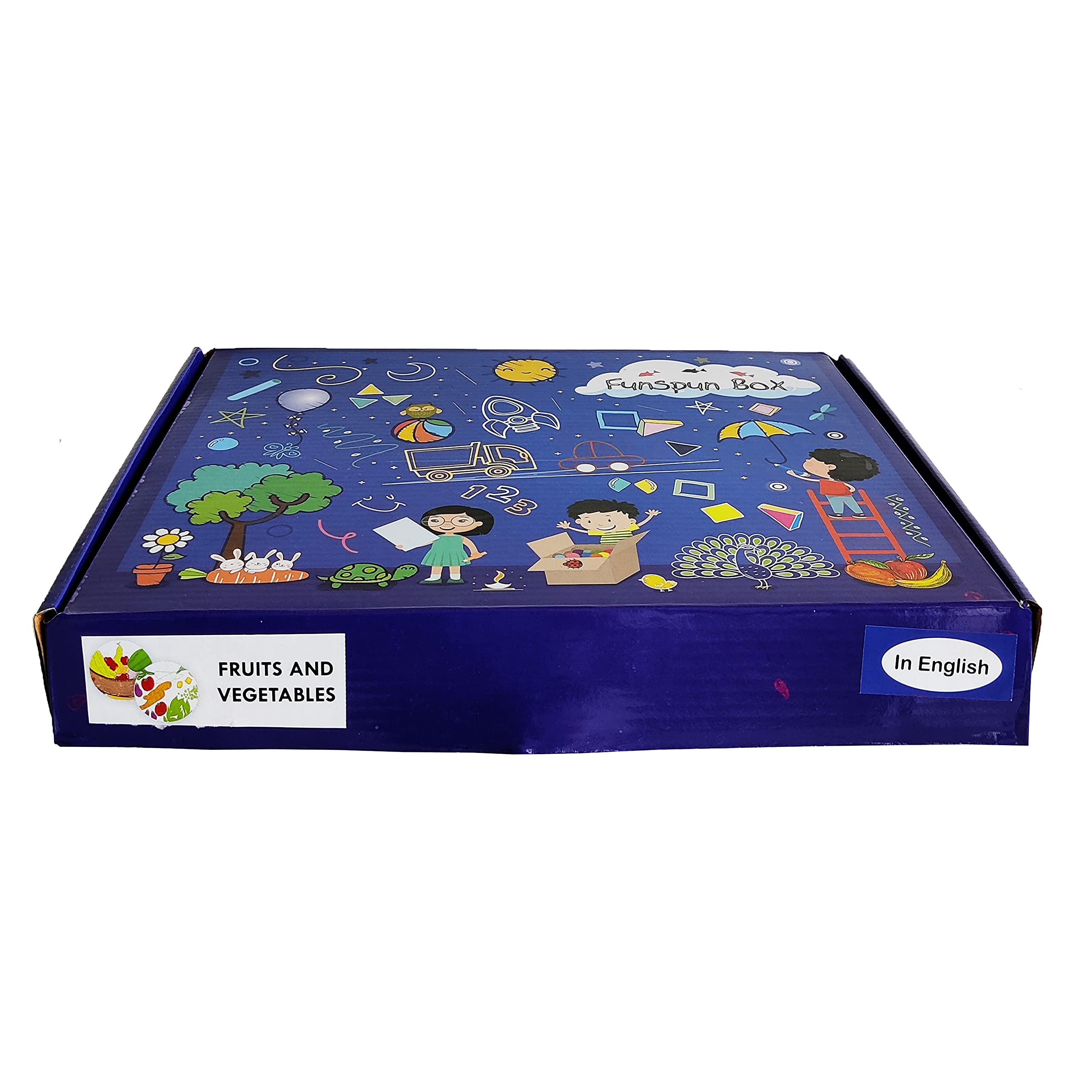 Buy Funspun Box Fruits and Vegetables Theme -English Activity Box ...