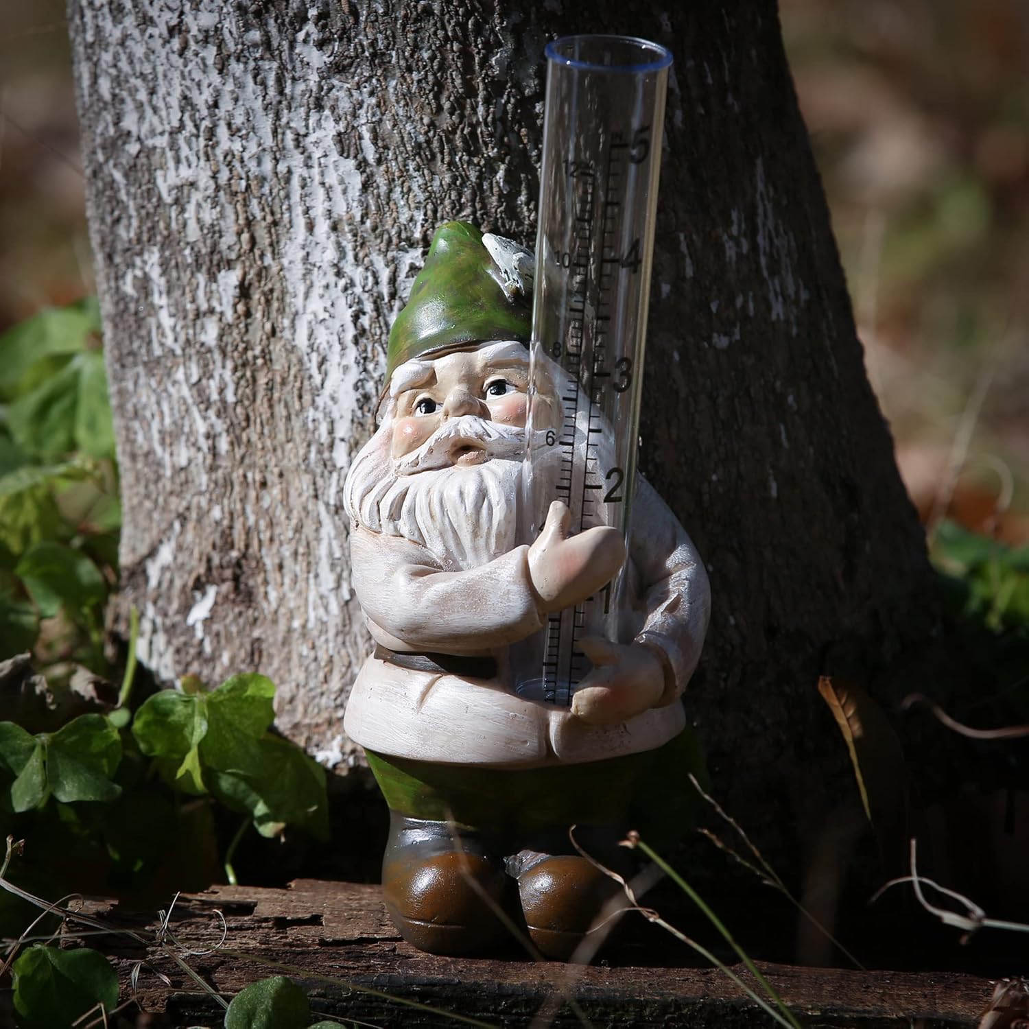 Amazon.com : A.F.N.A.L Rain Gauge Outdoor Statue Gnome Gift for Garden ...