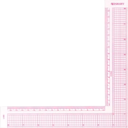 Amazon.com : Westcott 8-Inch/17cm L-Square Inch/Metric (L-808) (L-808 ...