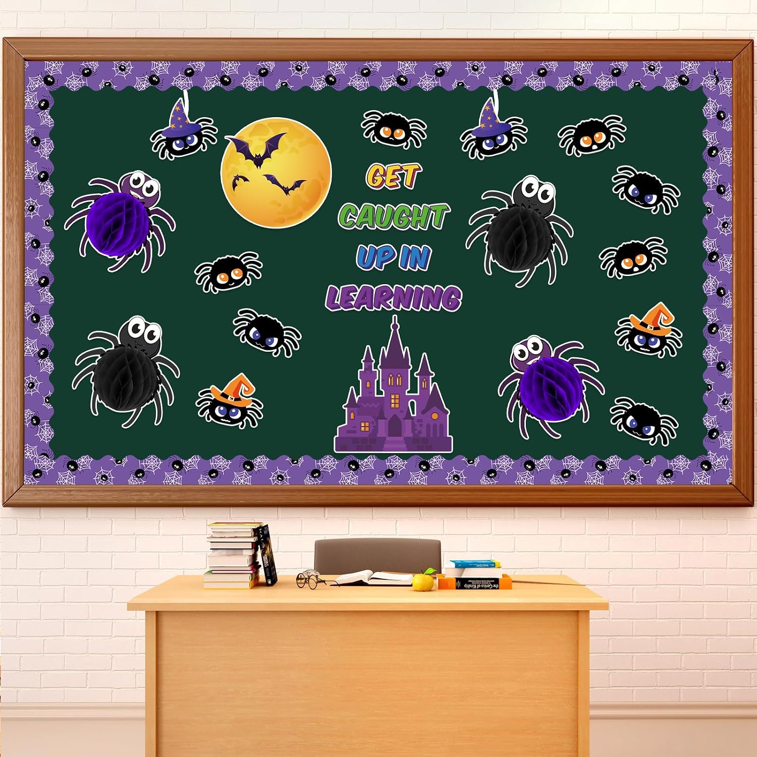 Amazon.com: Halloween Bulletin Board Decorations Get Caught Up in ...