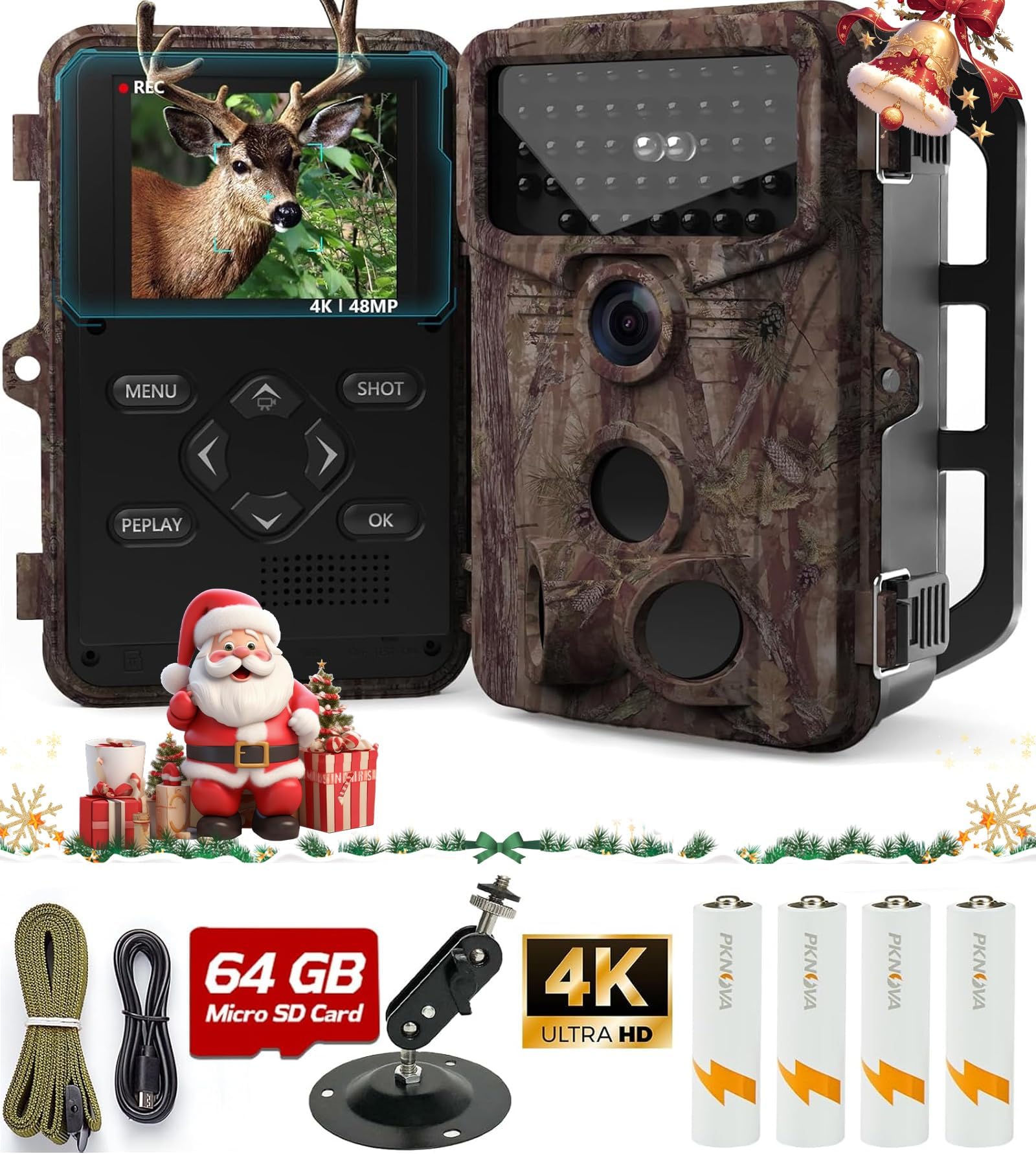 Amazon.com : RIGDOO Trail Game Camera - 4K 48MP Hunting Camera with ...