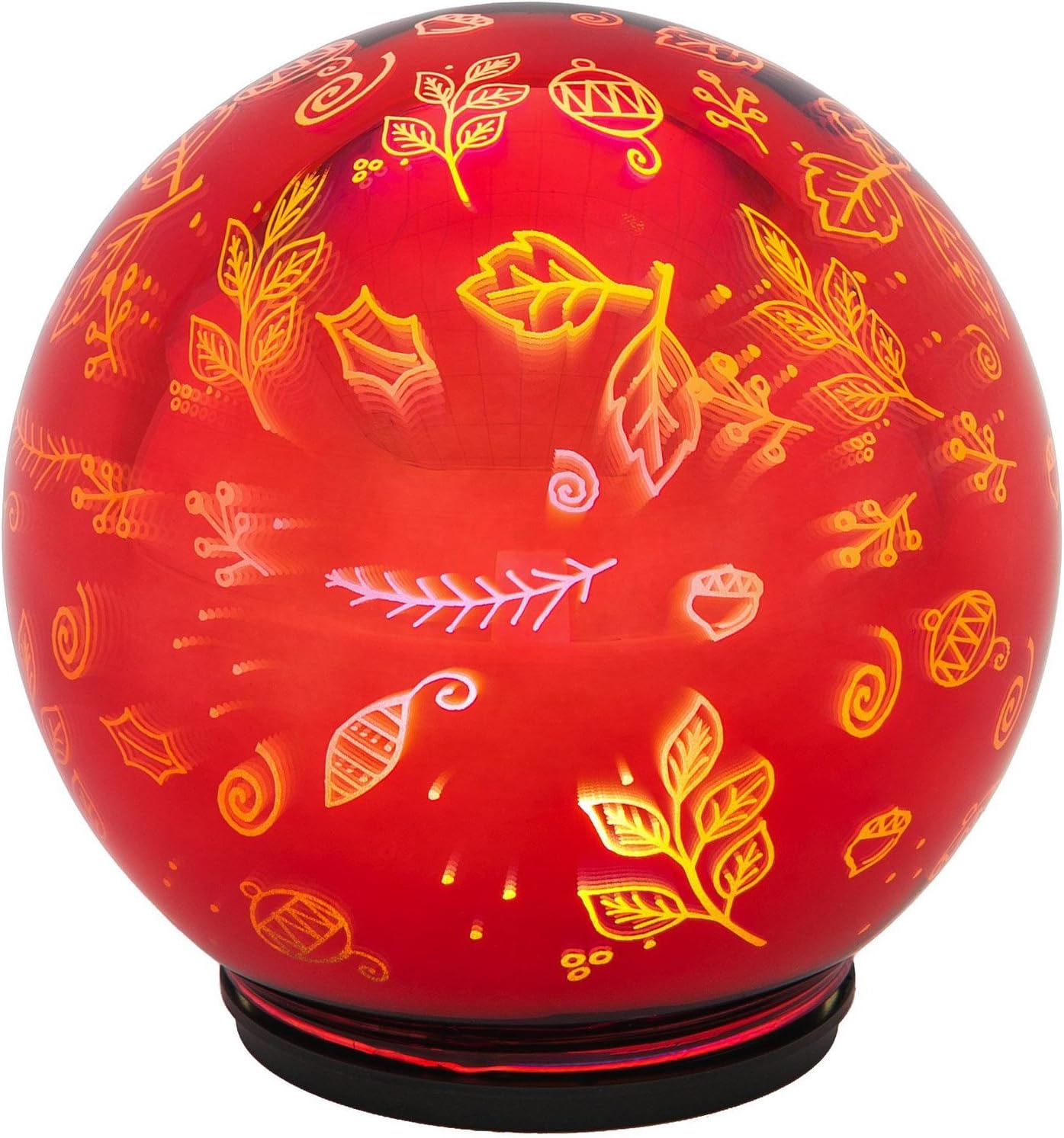 Amazon.com : Evergreen Stargazing 6'' LED Orb, Scattered Leaves, Red ...