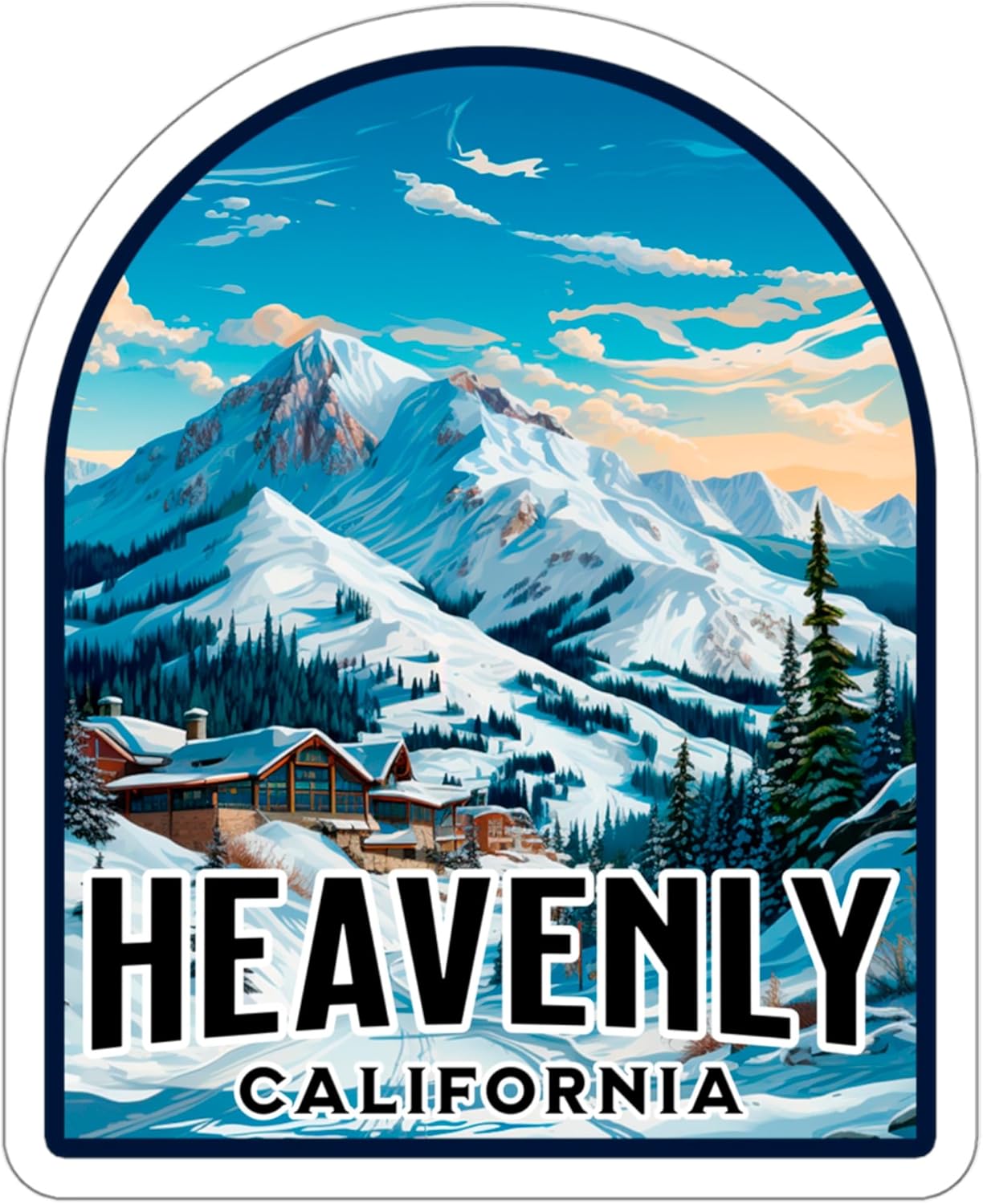 Calcomanía Heavenly Sticker California Souvenir Senderismo, vinilo ...