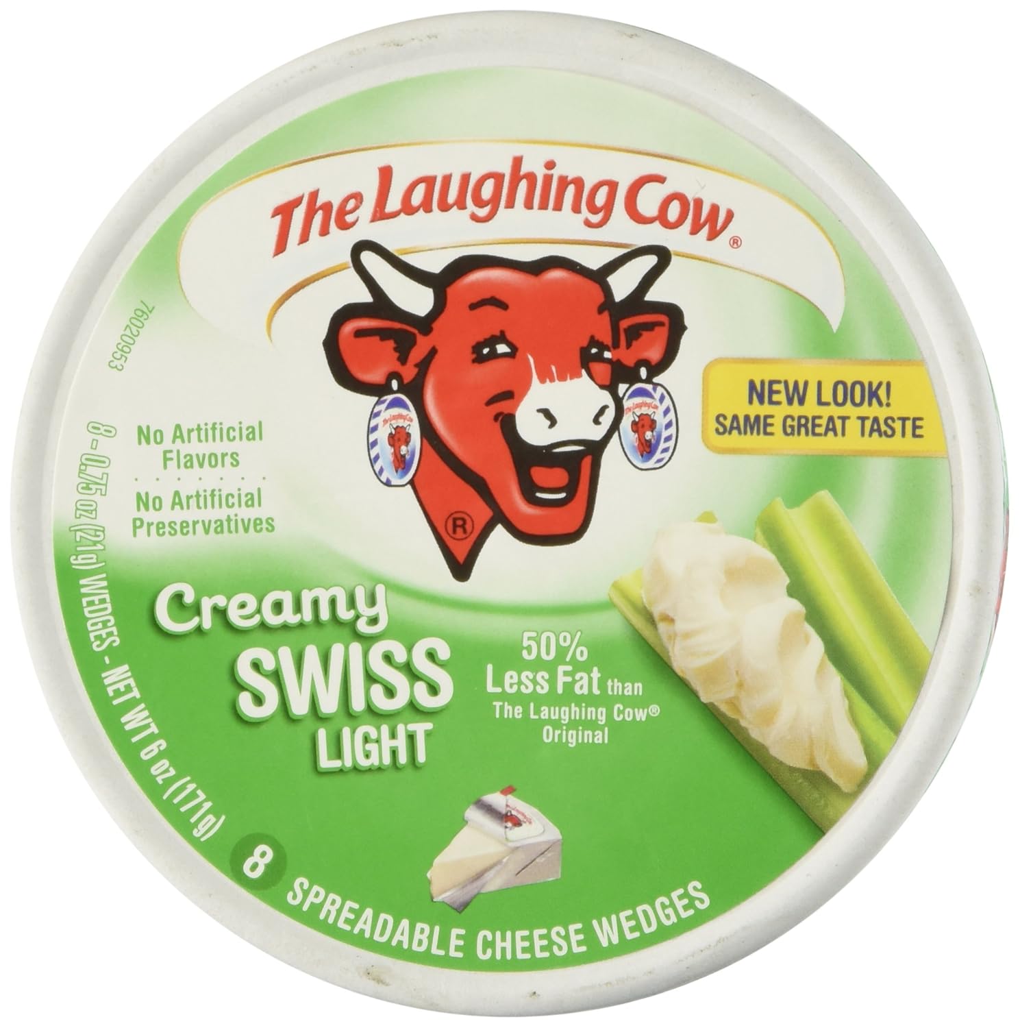 Amazon.com: Laughing Cow Spreadable Cheese Wedges Light, 8 pieces ...