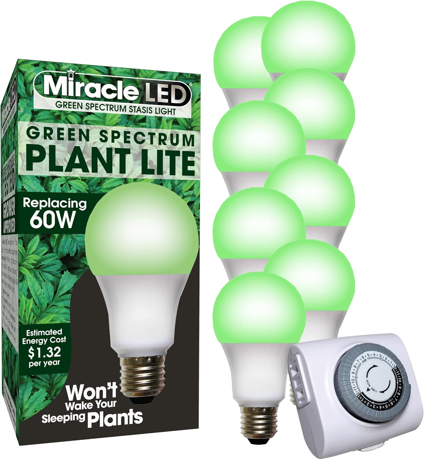 Amazon.com : Miracle LED Almost Free Energy Multi-Plant LED Green ...