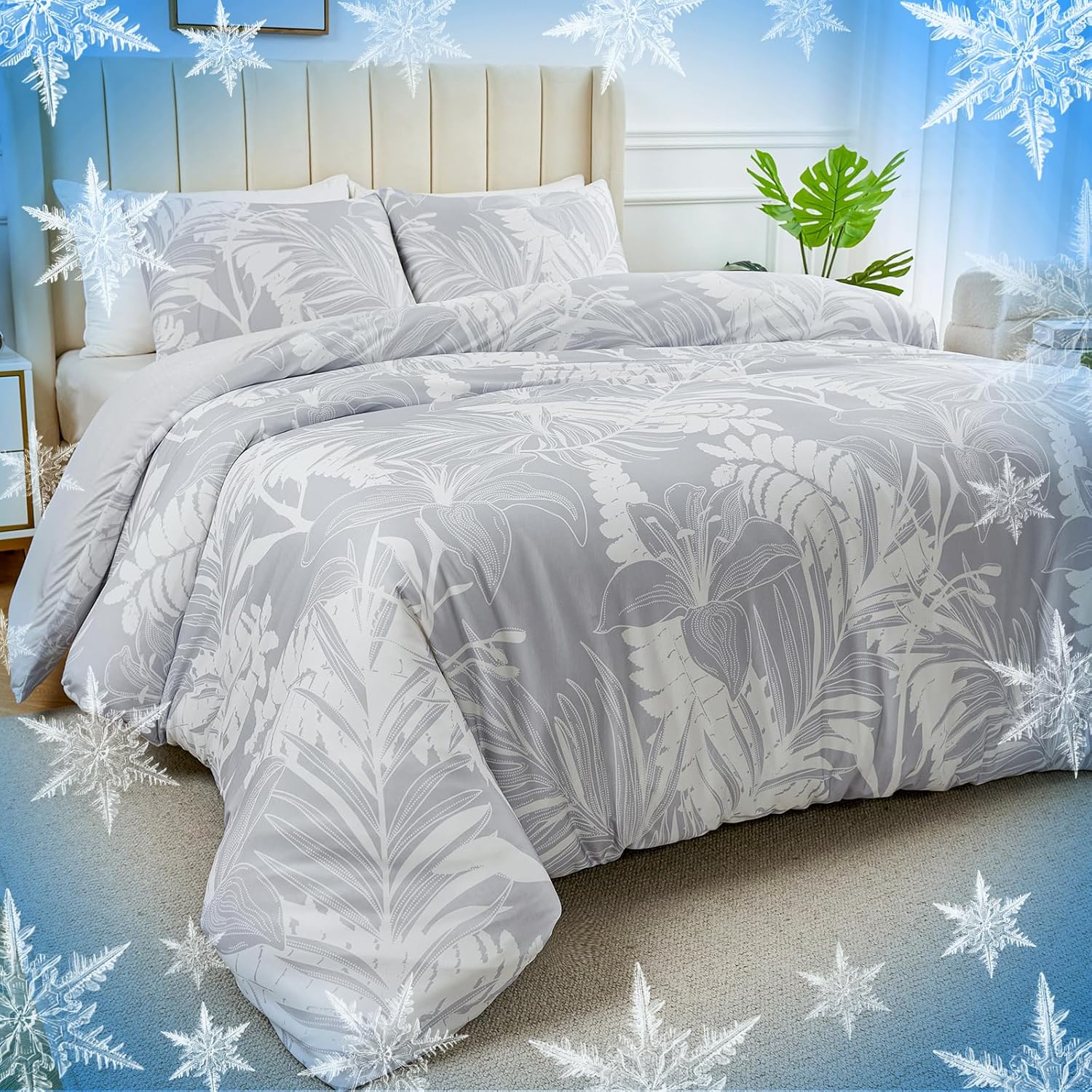 Amazon.com: YIYEA Cooling Duvet Cover for Hot Sleepers & Night Sweats ...