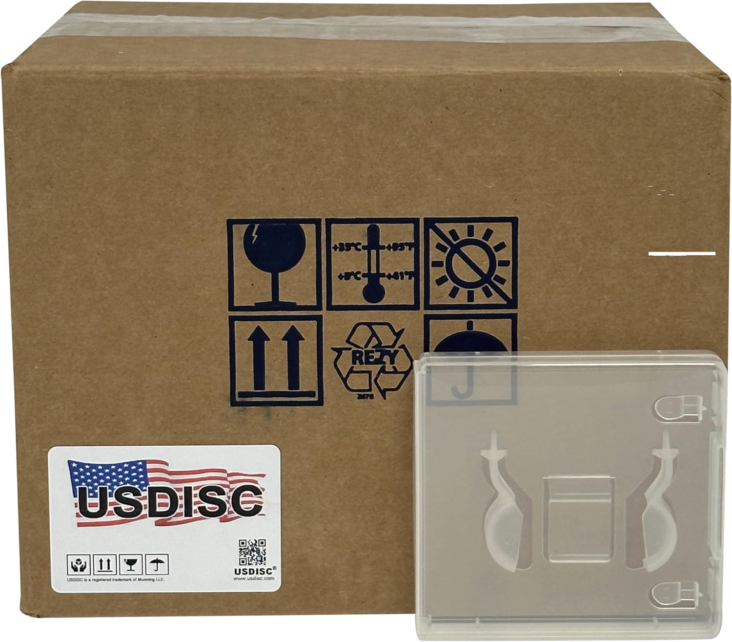 Amazon.com: USDISC PP Poly Cases 16mm, Single 1 USB, Clear, Pack of 300 ...