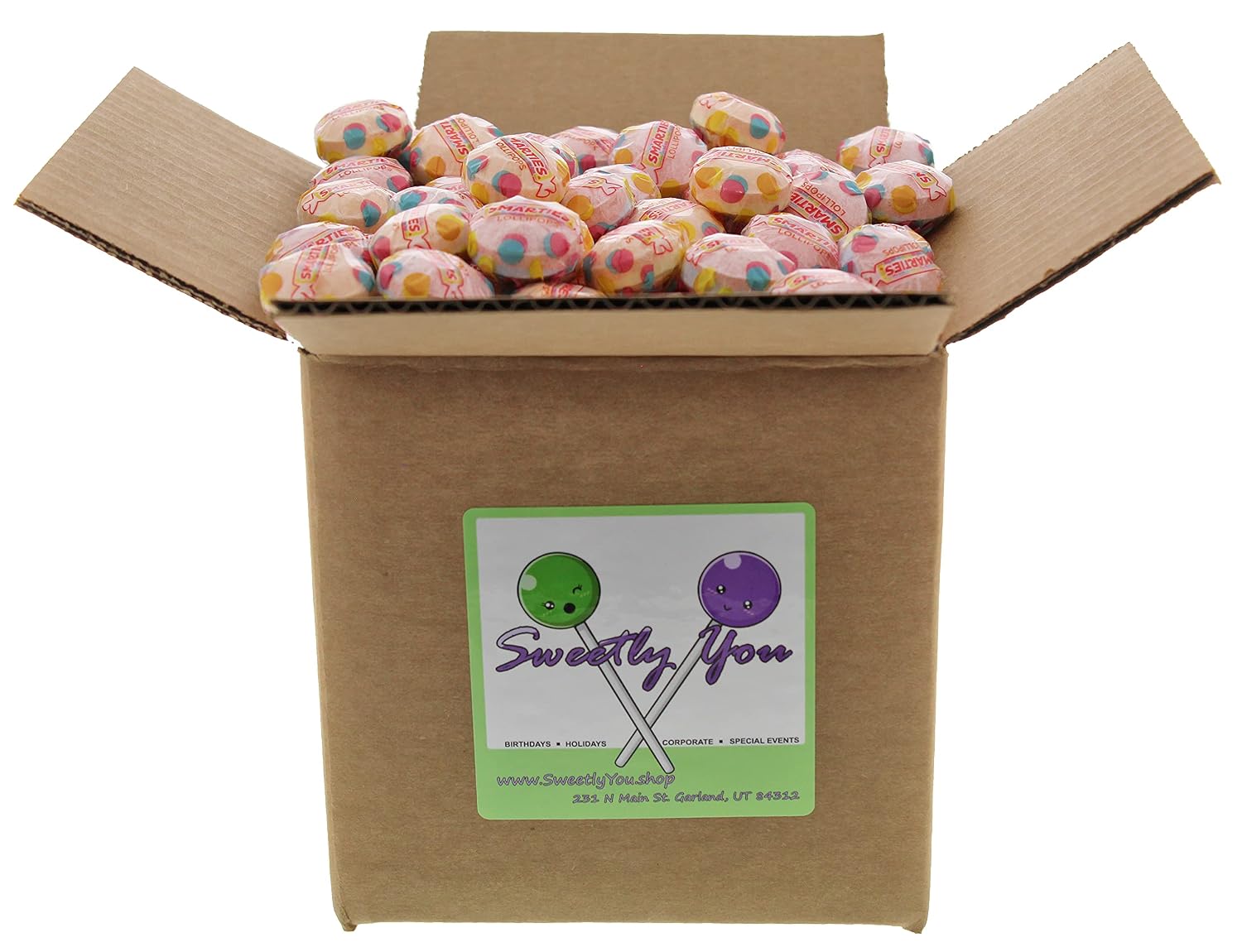 Amazon.com : Smarties Lollipops 3.75LB - 2 Combinations of 2 Flavors of ...
